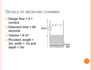Design of sewage treatment plant | PPTX