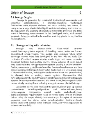 Design of sewage treatment plant 2 | PDF