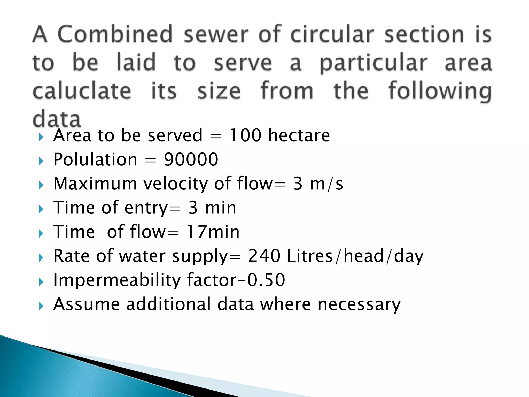 Design of sewer | PPTX