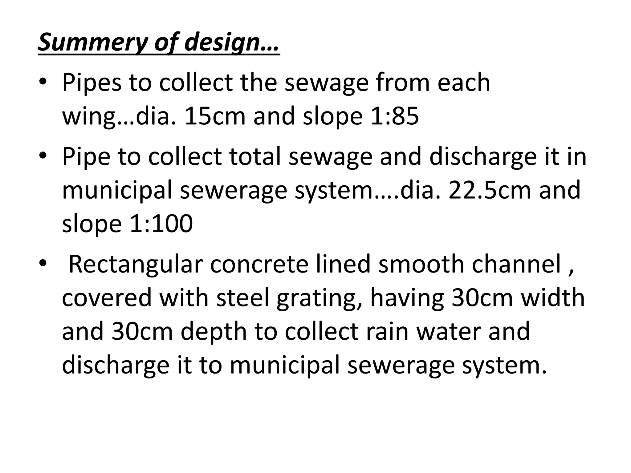 Design of sewerage system | PPTX