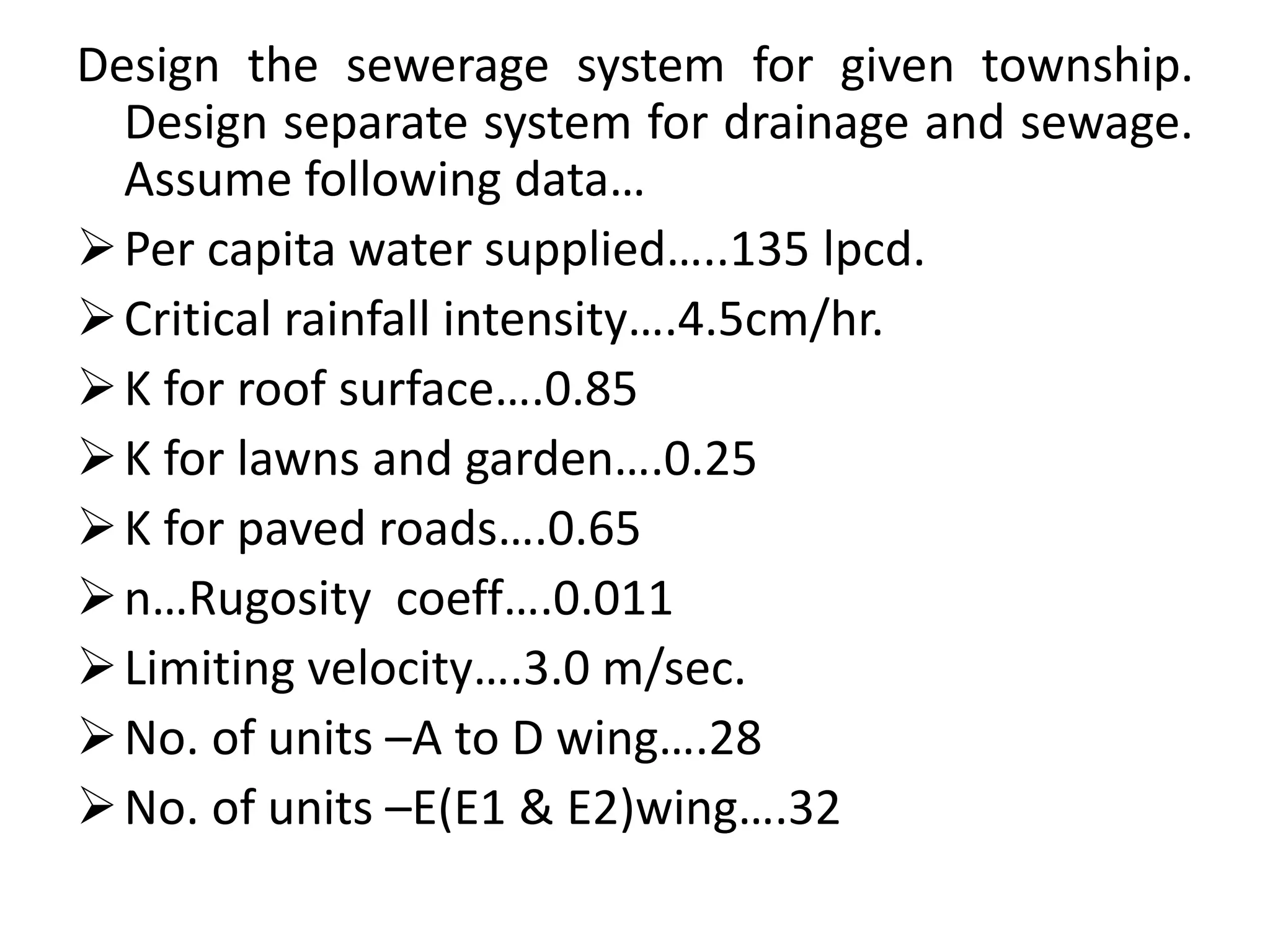 Design of sewerage system | PPTX | Physics | Science