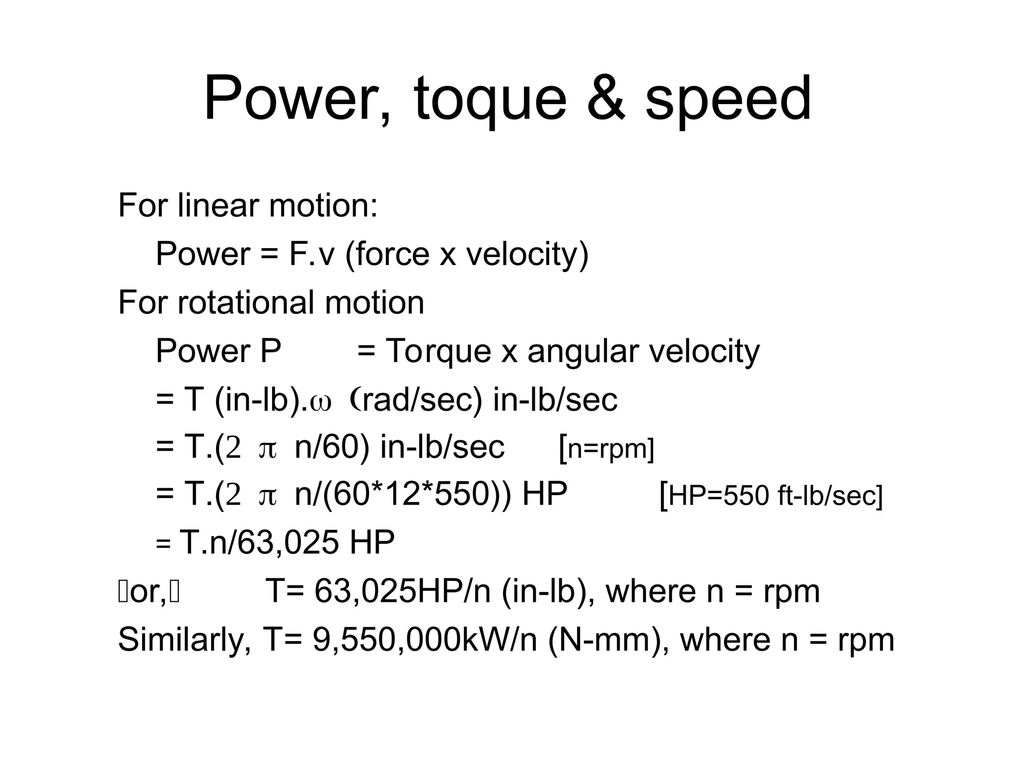 Designing rotating shafts for machinery. | PPT