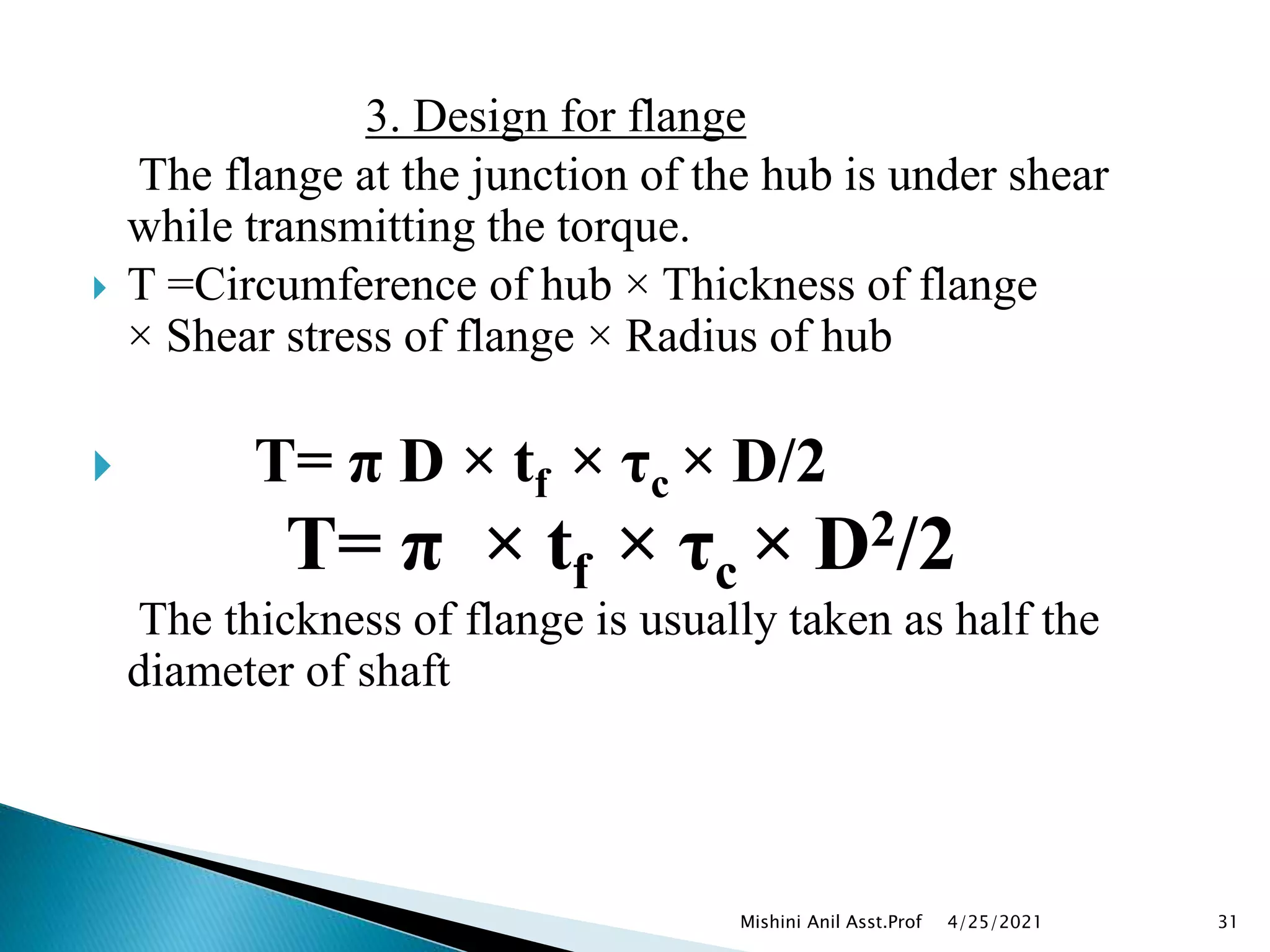 Design of shaft couplings | PPTX