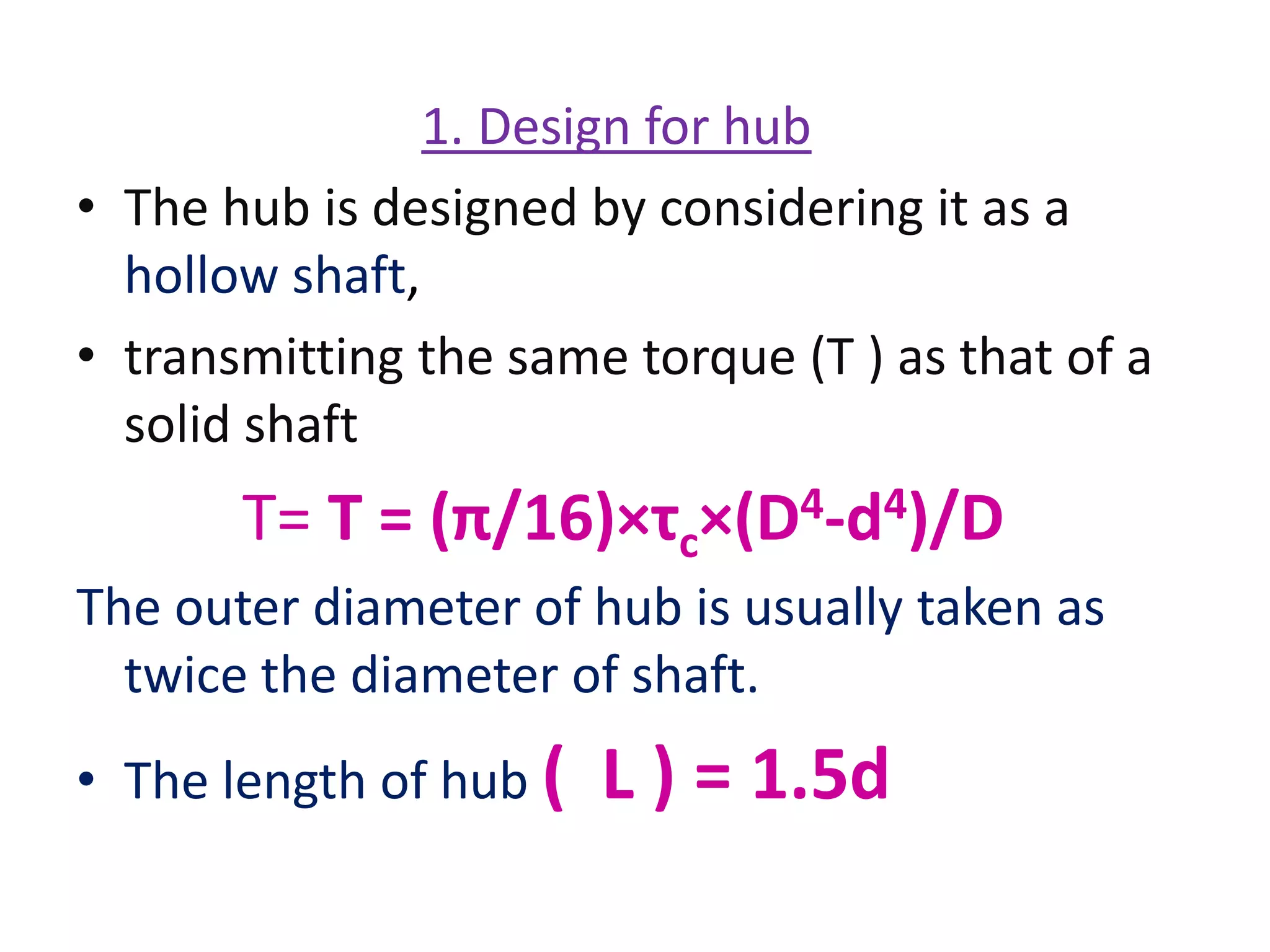 Design of shafts couplings ppt | PPTX