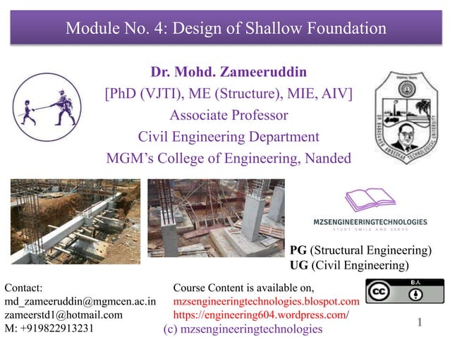 Design of shallow foundation slide share | PPTX