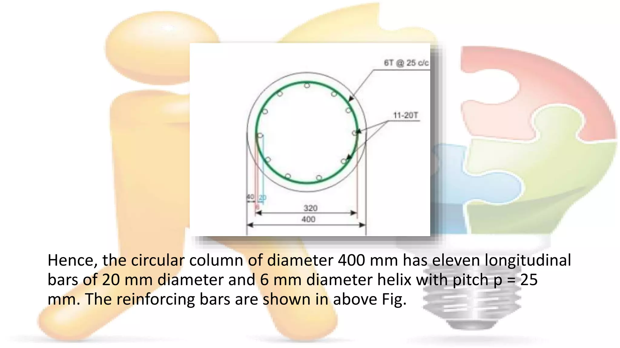 Design of short columns using helical reinforcement | PPTX