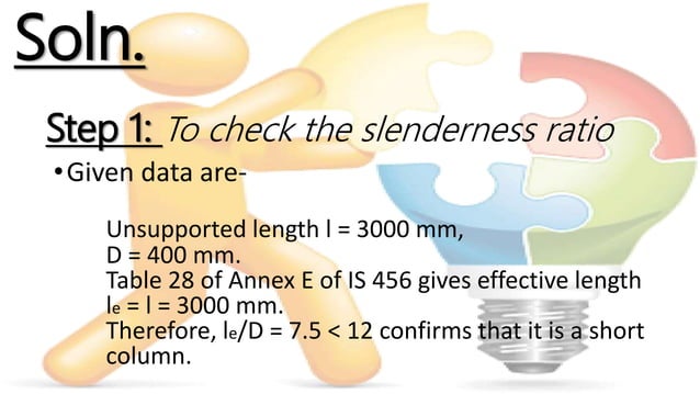 Design Of Short Columns Using Helical Reinforcement Pptx Physics Science