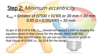 Design of short columns using helical reinforcement | PPTX