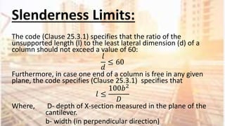 Design of short columns using helical reinforcement | PPTX