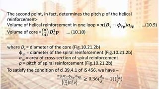 Design of short columns using helical reinforcement | PPTX | Physics ...