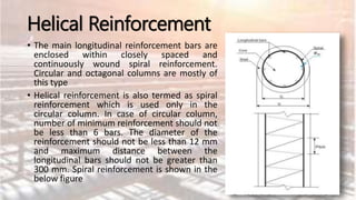 Design of short columns using helical reinforcement | PPT