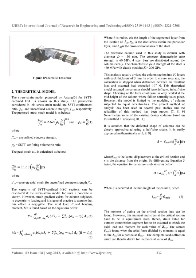 Design of short sstt confined circular hsc columns | PDF | Civil Engineering Industry | Industries