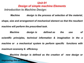 Design of simple machine Elements.pptx