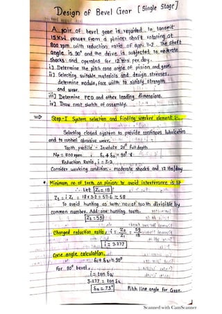 Design Of Single Stage Bevel Gear Design | PDF
