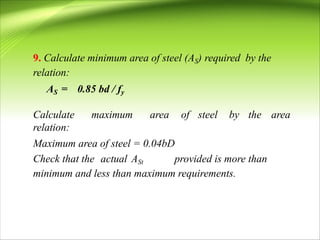 Design of singly reinforced concrete | PDF
