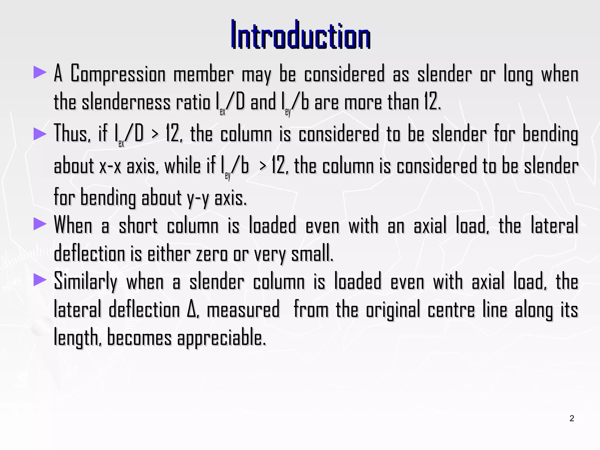 Design of slender columns as per IS 456-2000 | PPT