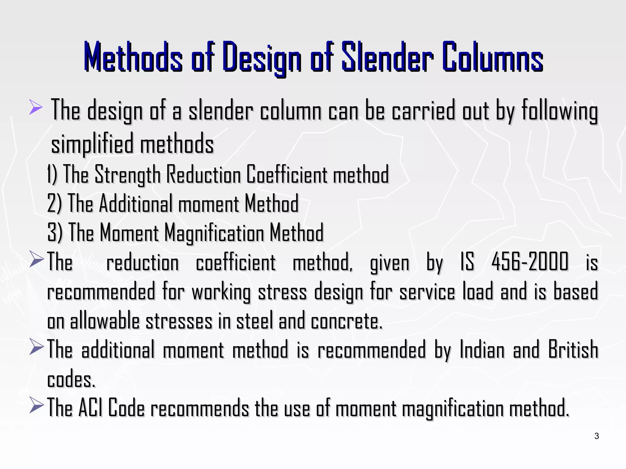 Design of slender columns as per IS 456-2000 | PPT