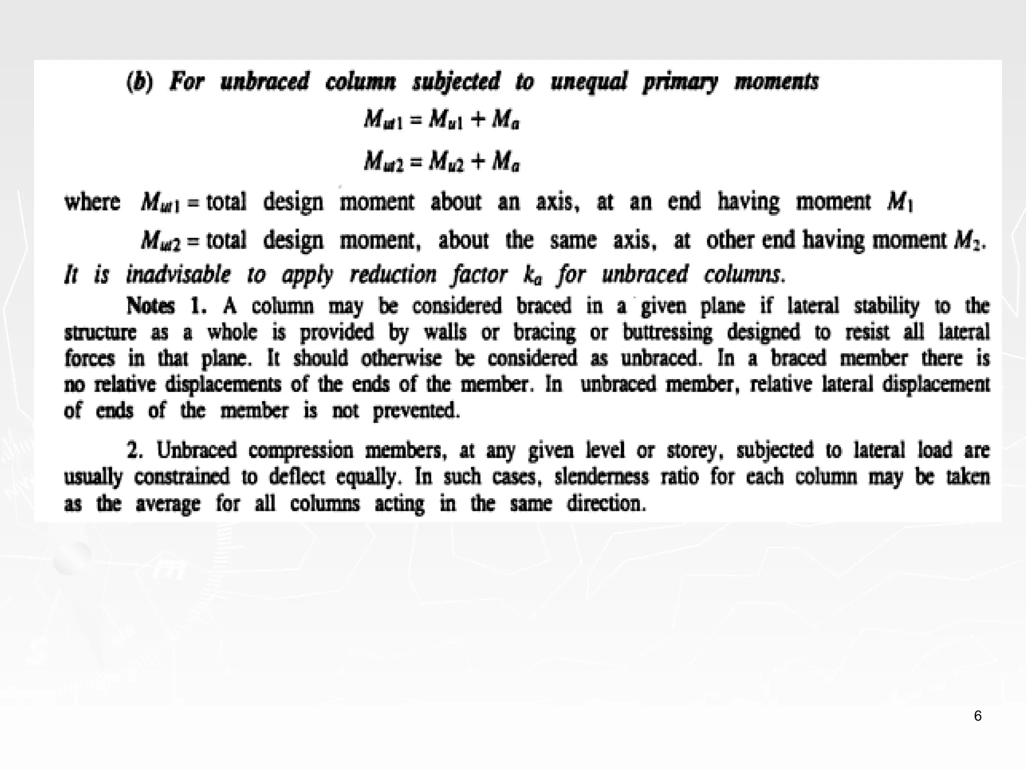 Design of slender columns as per IS 456-2000 | PPT