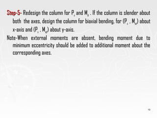 Design of slender columns as per IS 456-2000 | PPT