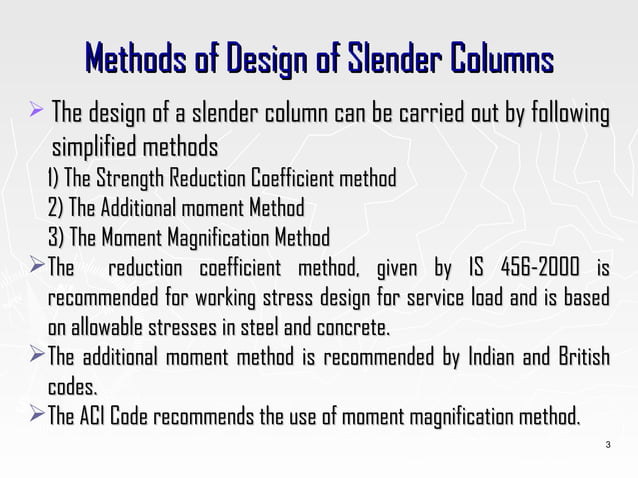 Design of slender columns as per IS 456-2000 | PPT