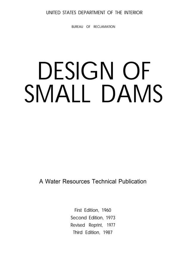 Design of small dams | PDF