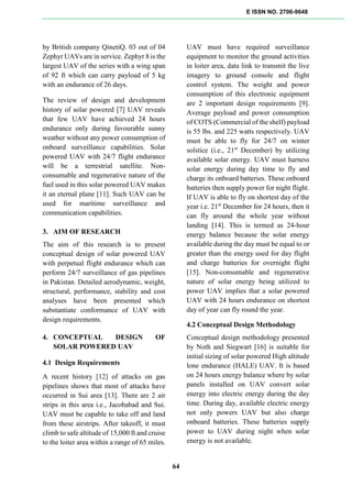 Design of Solar Powered Unmanned Aerial Vehicle with Perpetual Flight ...
