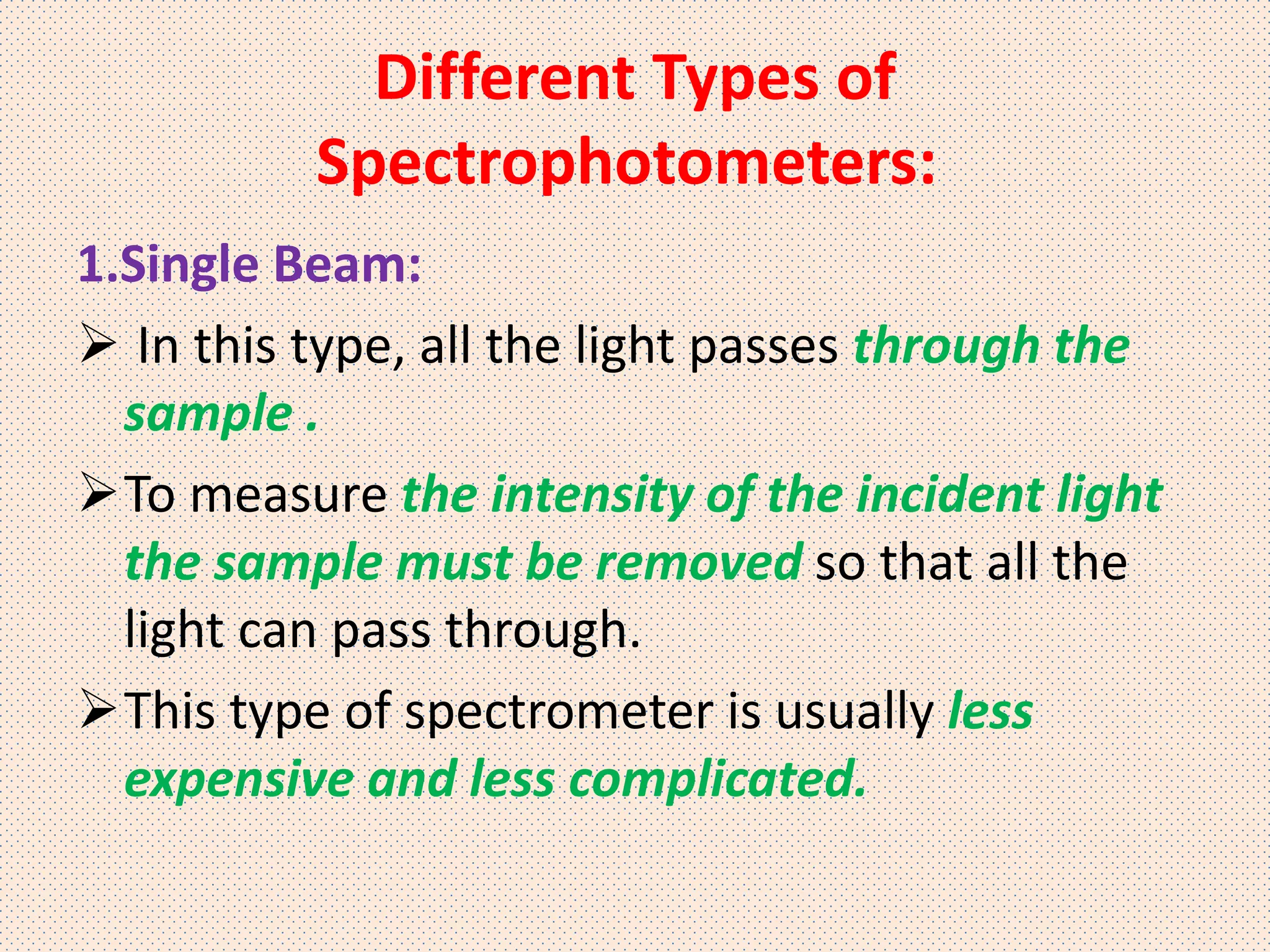 Design of spectrophotometry | PPTX