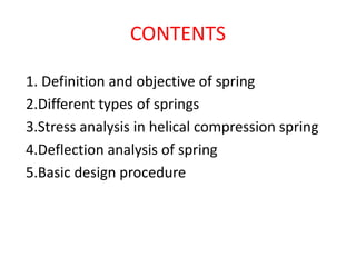 Design of springs | PPTX