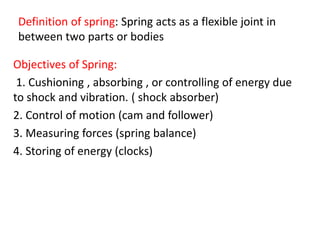 Design of springs | PPTX
