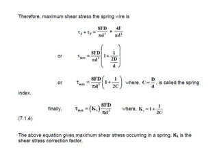 Design of springs | PPTX