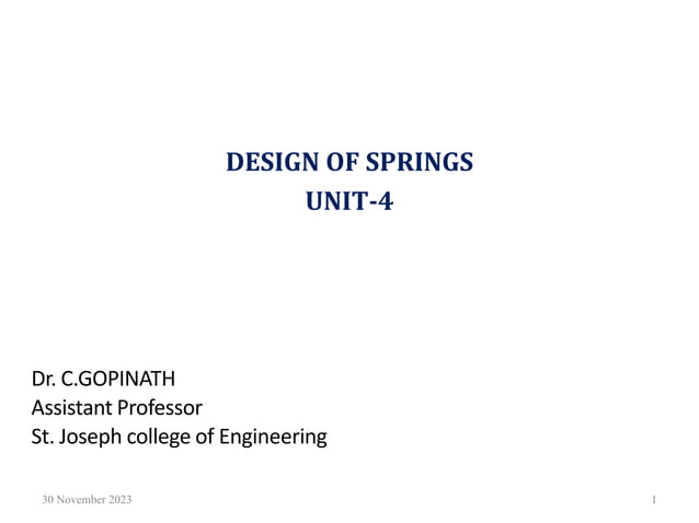 DESIGN OF SPRINGS-UNIT4.pptx