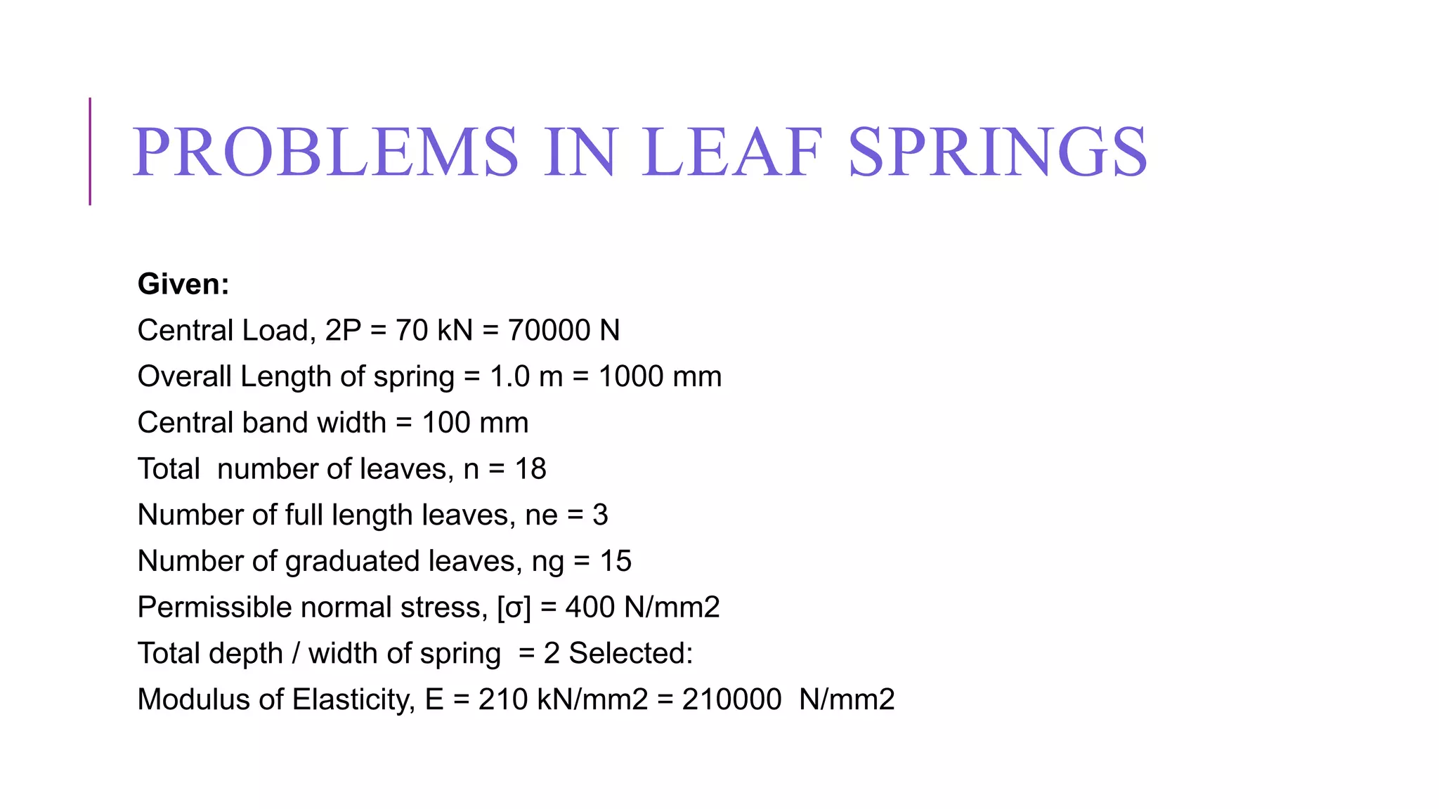 Design of springs and levers | PPTX