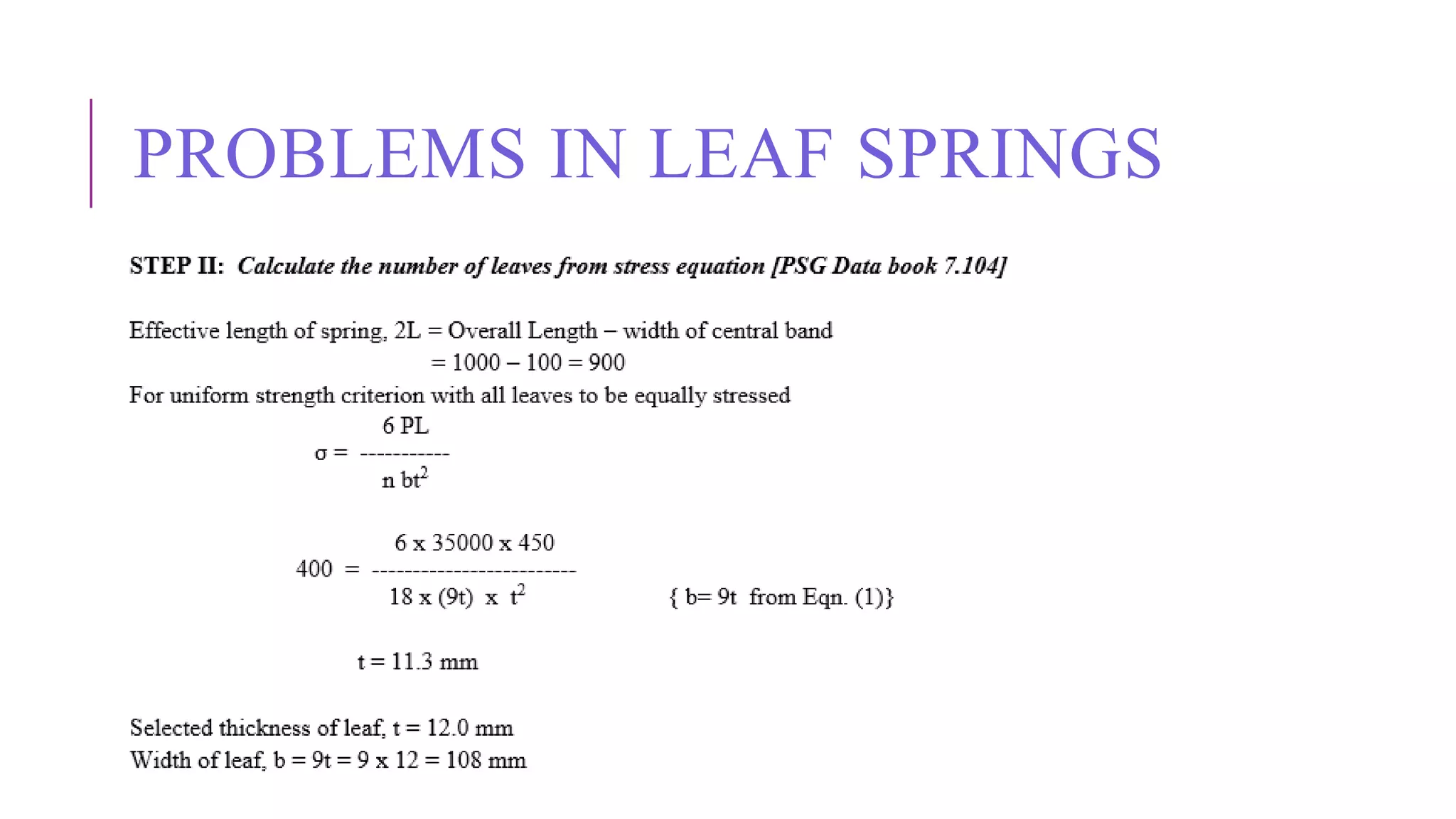 Design of springs and levers | PPT
