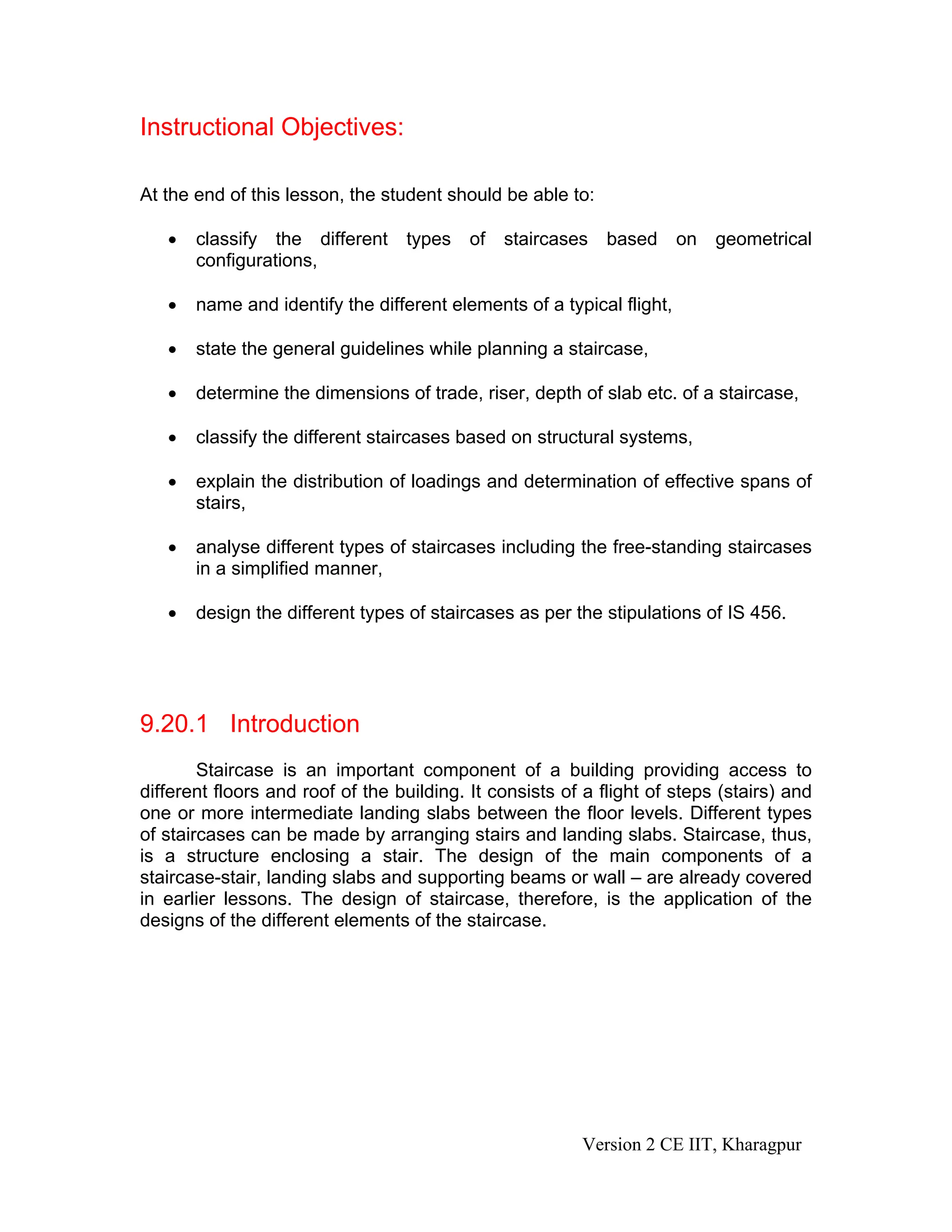 Design of Reinforced Concrete Stair Case | PDF