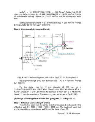 Design of Reinforced Concrete Stair Case | PDF