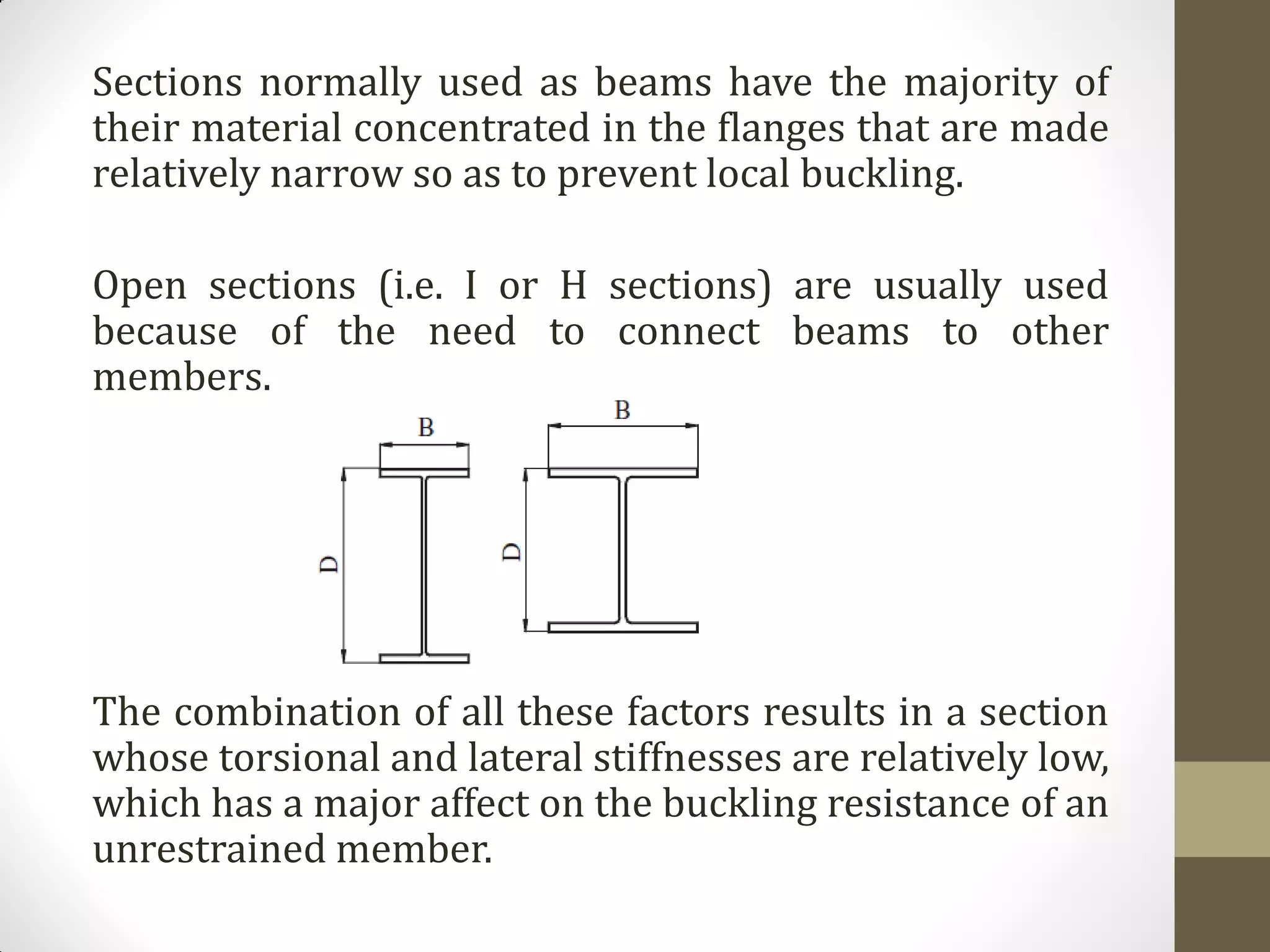 Design of steel beams | PDF