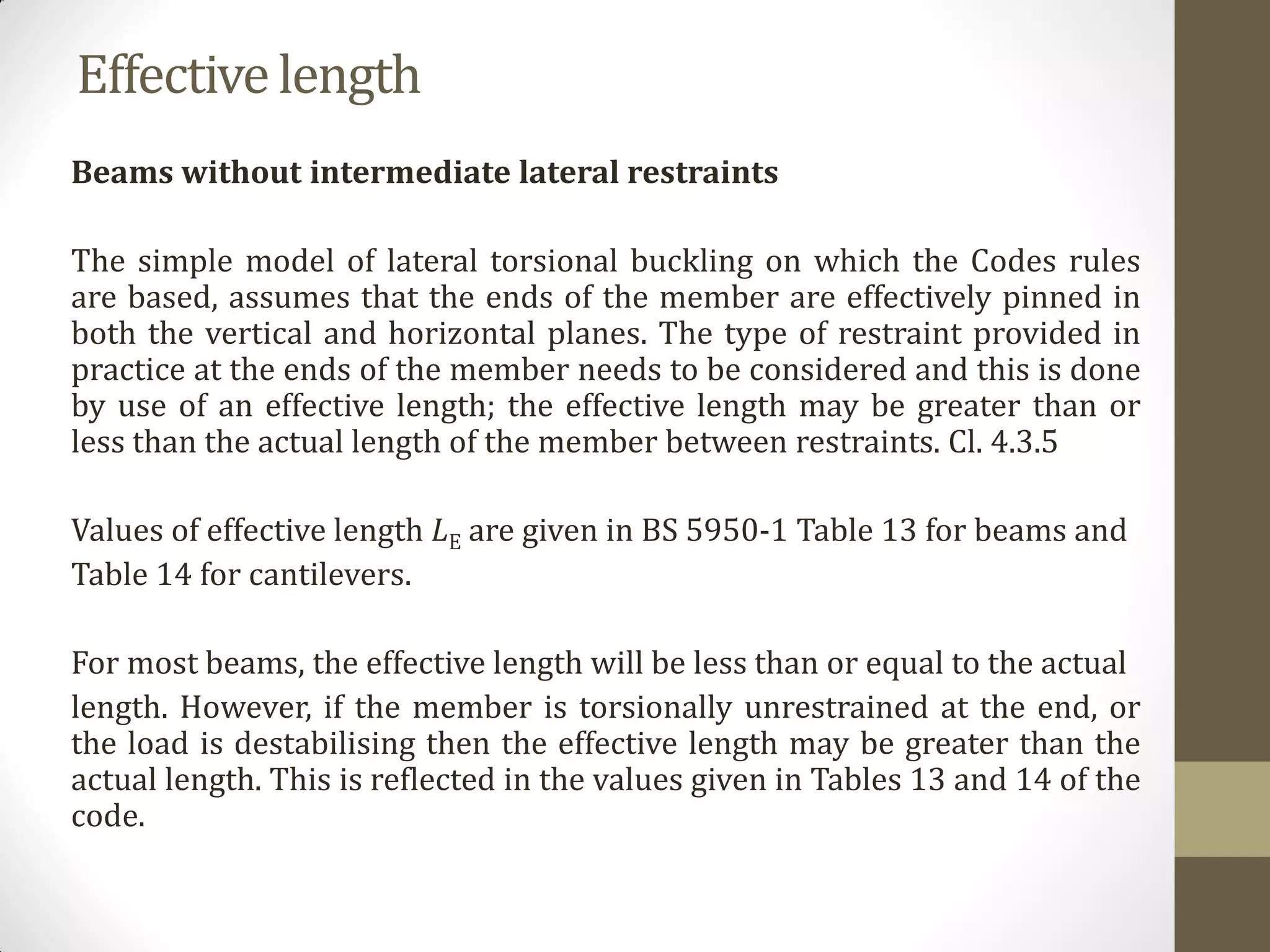 Design of steel beams | PDF