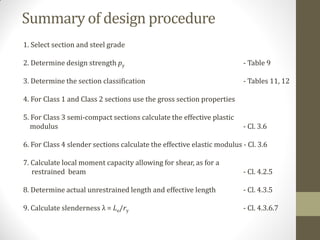 Design of steel beams | PDF