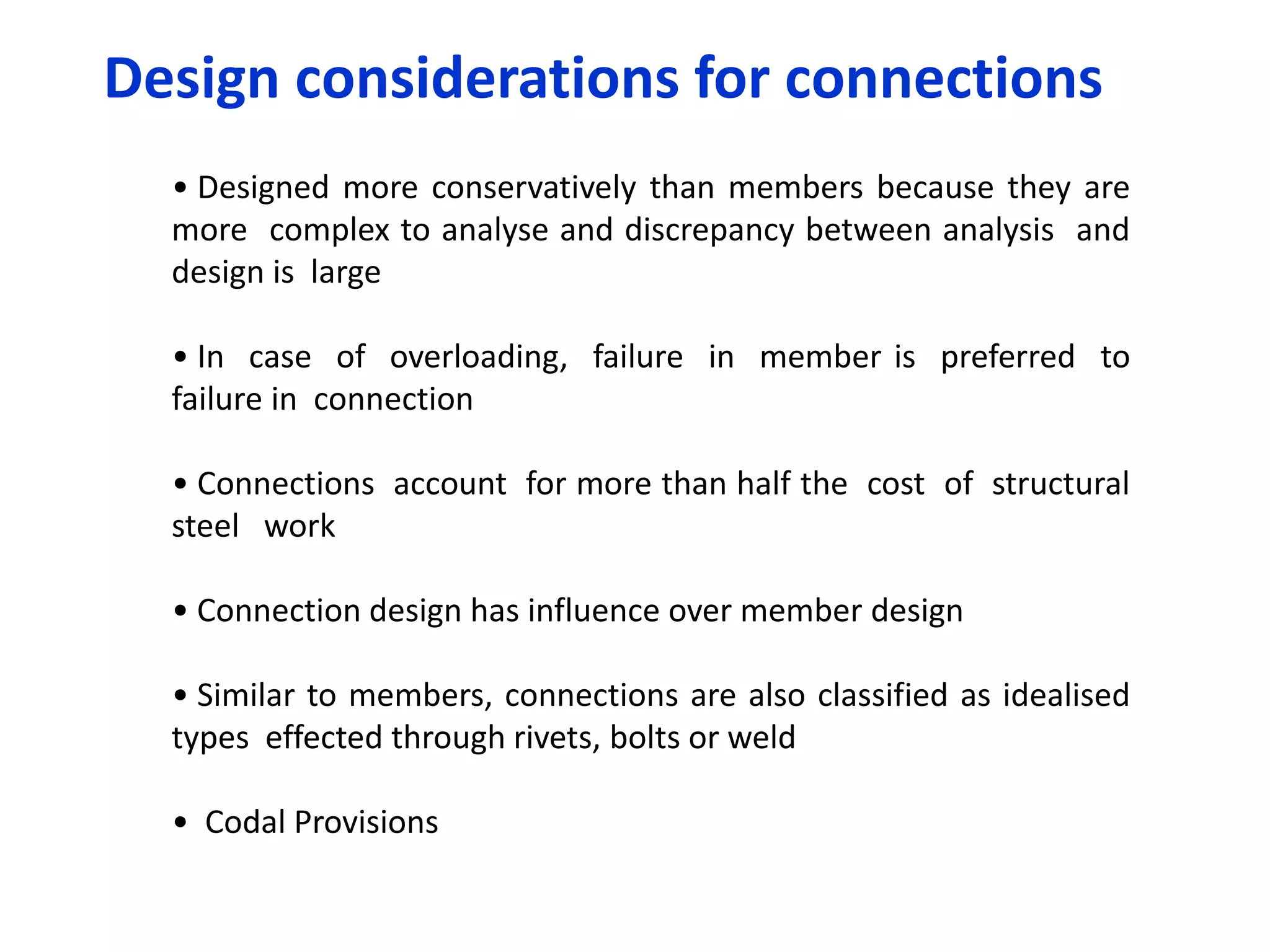 Design of steel structure as per is 800(2007) | PPTX