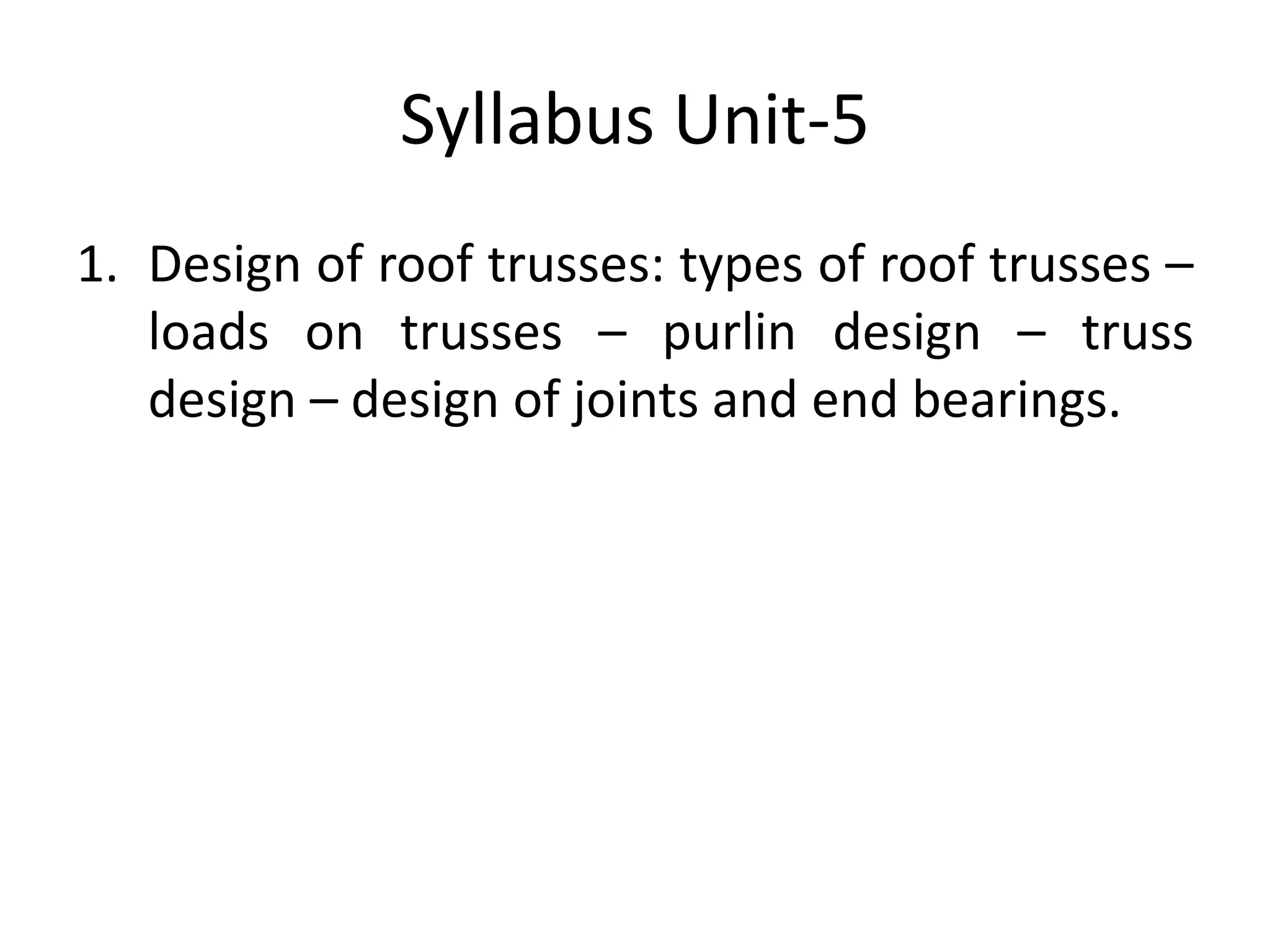 Design of steel structures, jntuh syllabus | PPTX