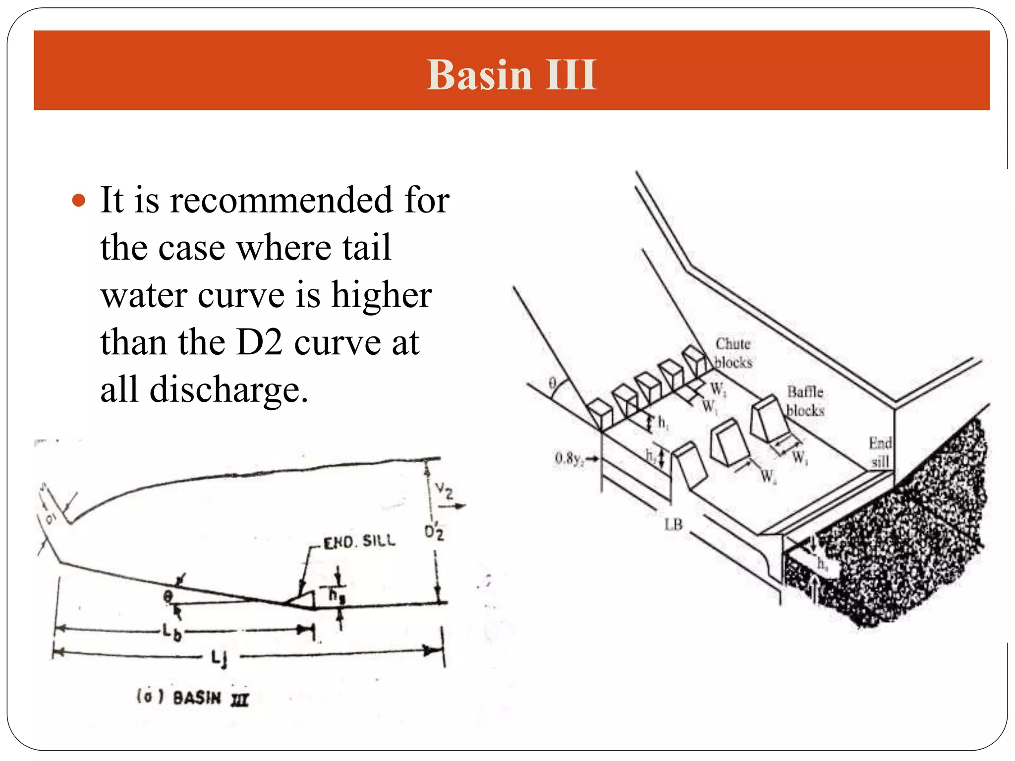Design of stilling basin and roughness devices | PPTX