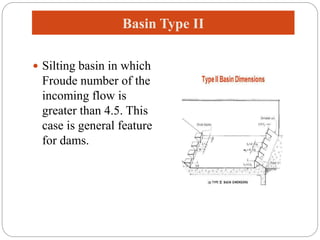 Design of stilling basin and roughness devices | PPTX