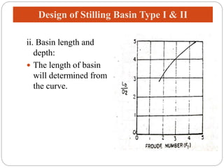 Design of stilling basin and roughness devices | PPTX