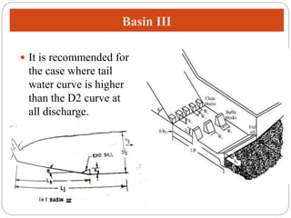 Design of stilling basin and roughness devices | PPTX
