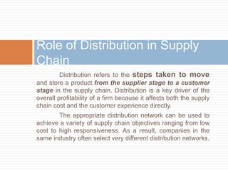 Design of supply chain networks | PPTX