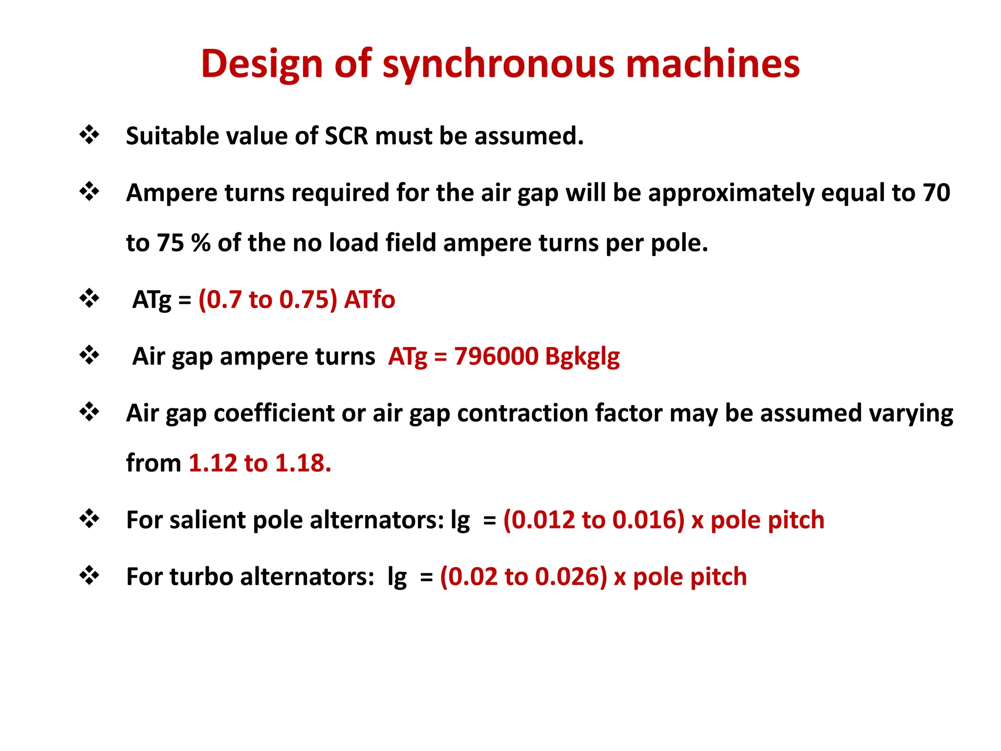 Design Of Synchronous Machines, Synchronous Generator | PDF