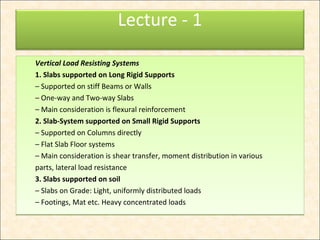 Design of tall buildings lecture-1-part-2-dr-shafiul-bari-sir | PPT