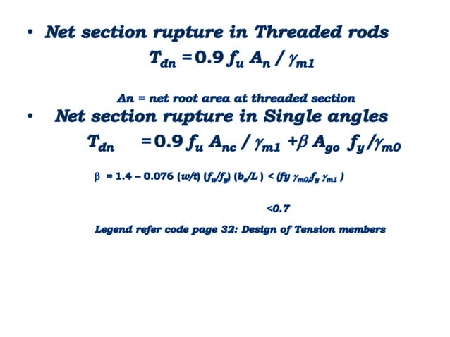 Design of tension members | PPTX