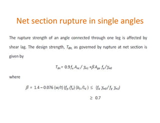 Design of Tension members.pdf | Physics | Science