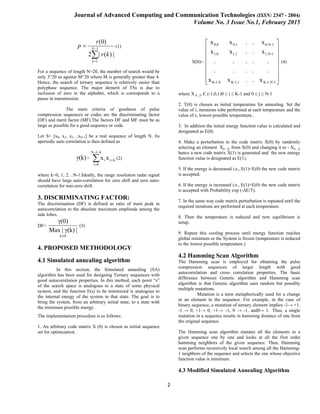 Design of ternary sequence using msaa | PDF